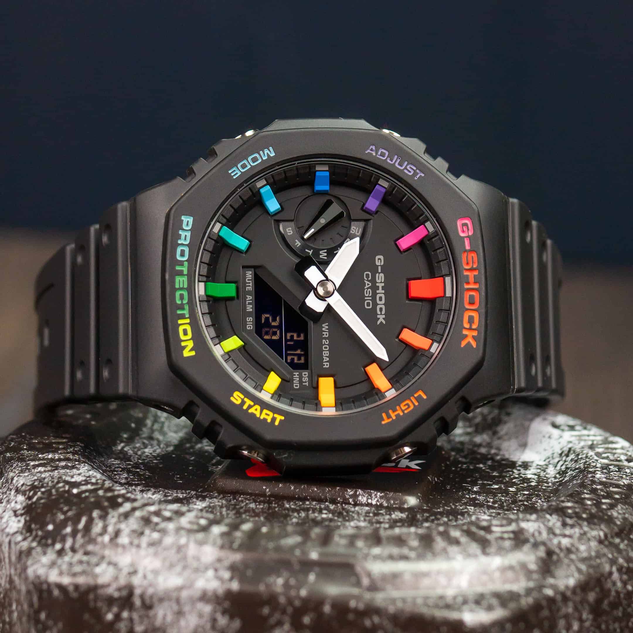 G-Shock CasiOak Black Rainbow - Precious Time